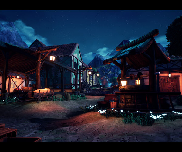 ArtStation - Modular Stylized Village | Game Assets