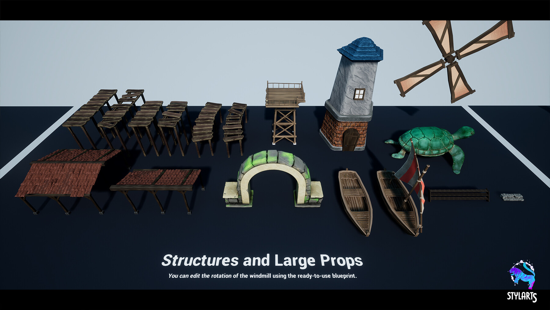 ArtStation - Modular Stylized Village | Game Assets