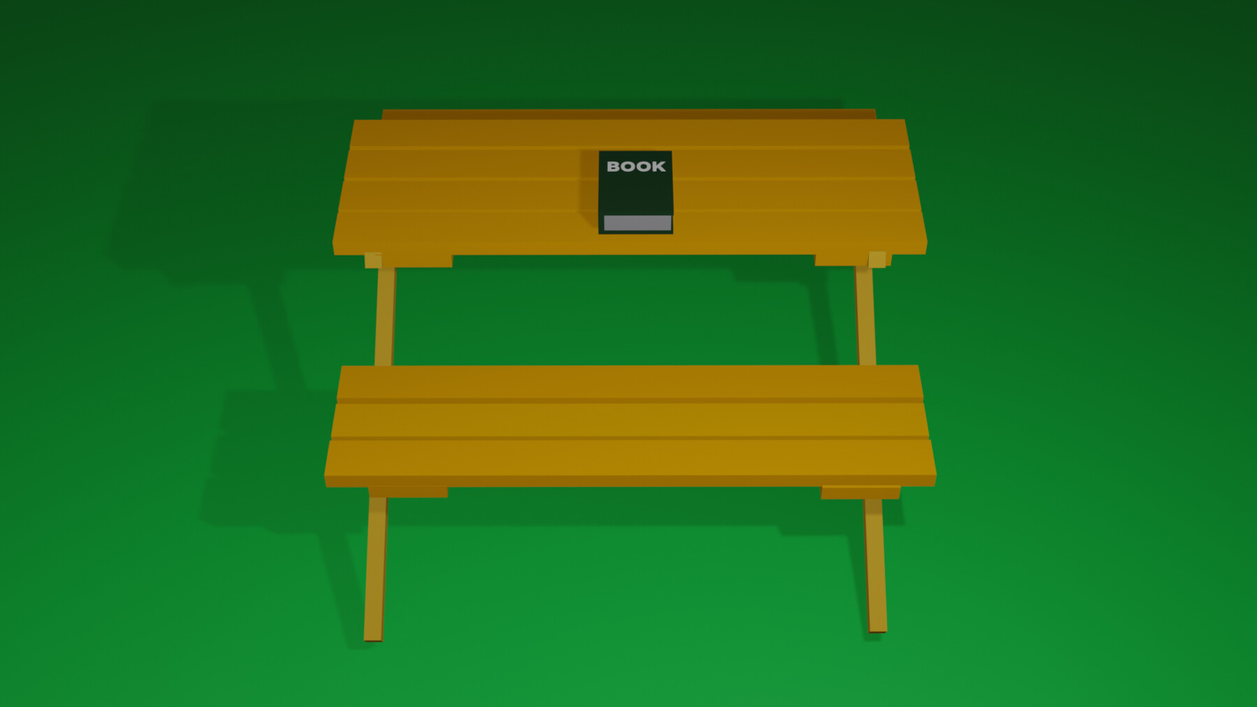 ArtStation - PICNIC TABLE LOW POLY 3D MODEL | Game Assets
