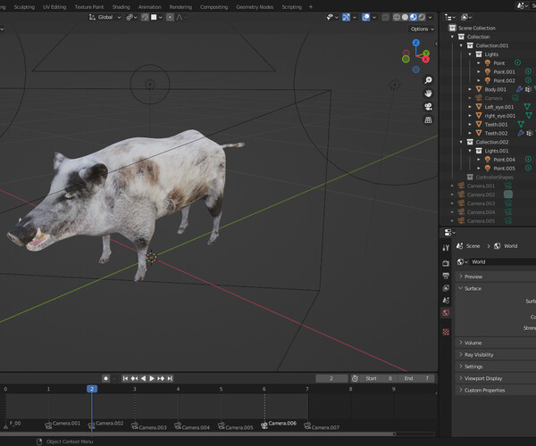 ArtStation - Fur Wild Boar V04 Rigged and Animation | Game Assets