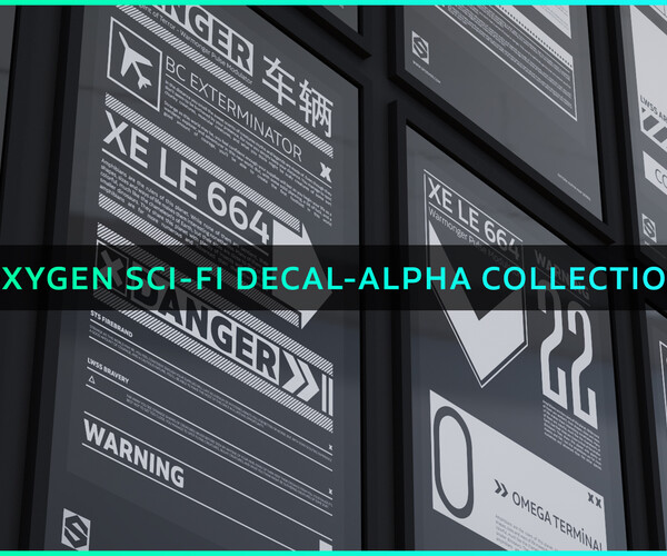 ArtStation - Oxygen Alpha-Decal Maps Pack Series - 55 Unique Alpha ...
