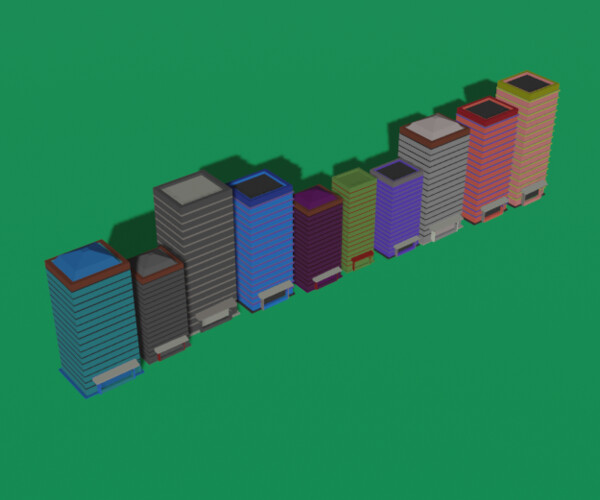 ArtStation - Low Poly Buildings | Game Assets
