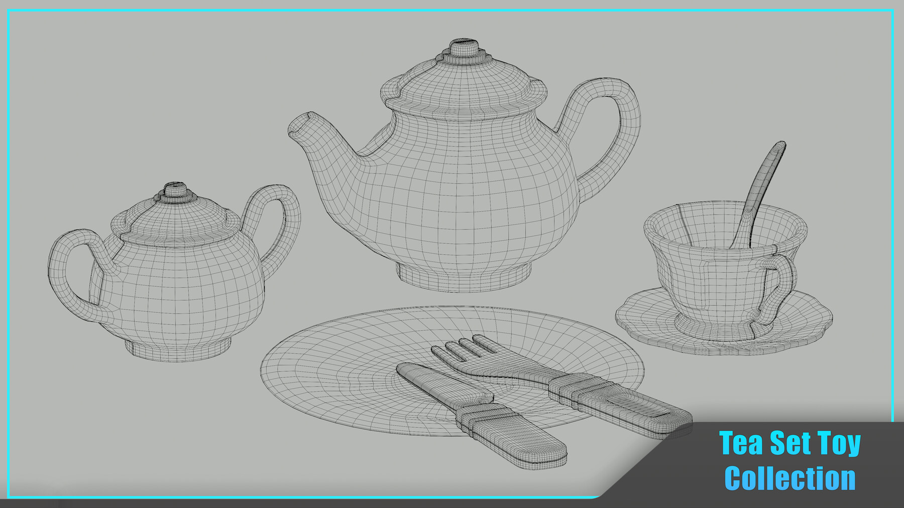 ArtStation - Tea Set Toy Collection | Game Assets