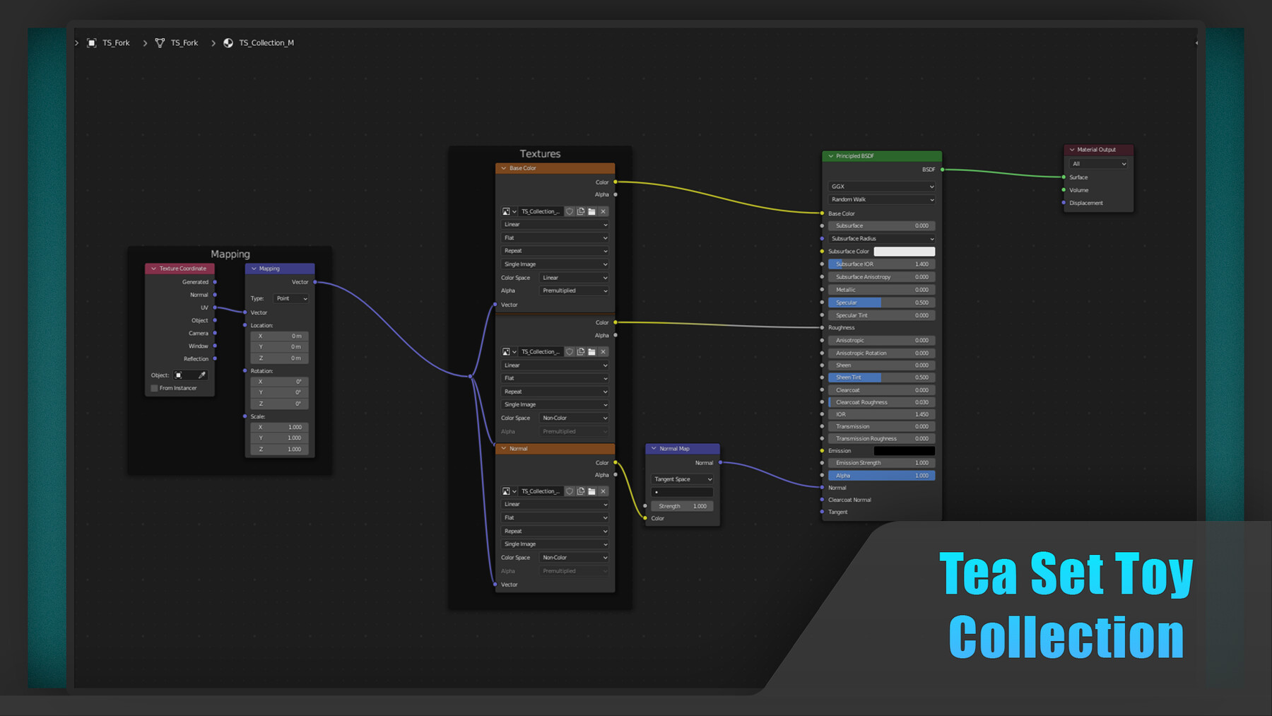 ArtStation - Tea Set Toy Collection | Game Assets