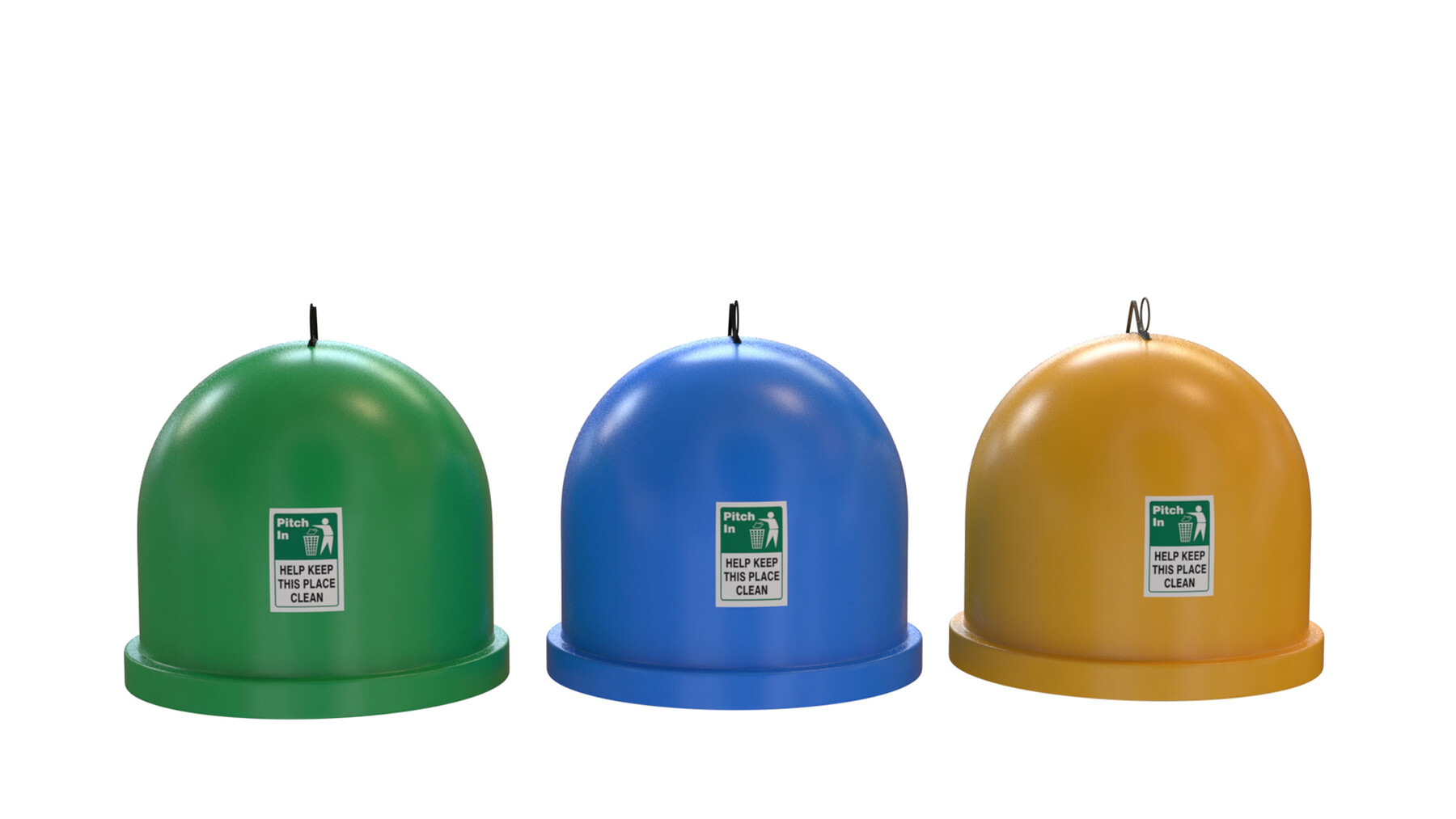 ArtStation - Garbage sorting containers colored Plastic | Resources