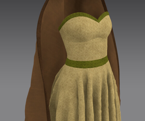 ArtStation - forest dress | Game Assets