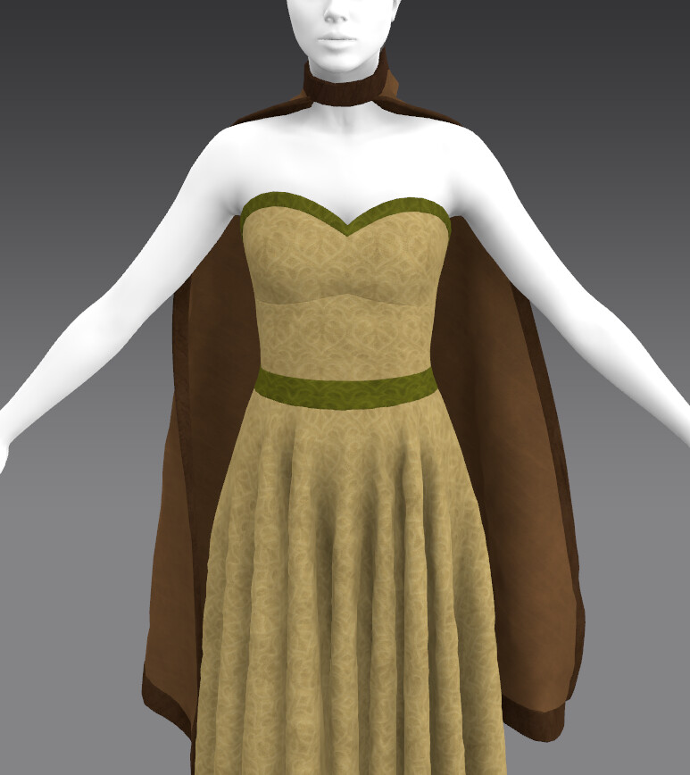 ArtStation - forest dress | Game Assets