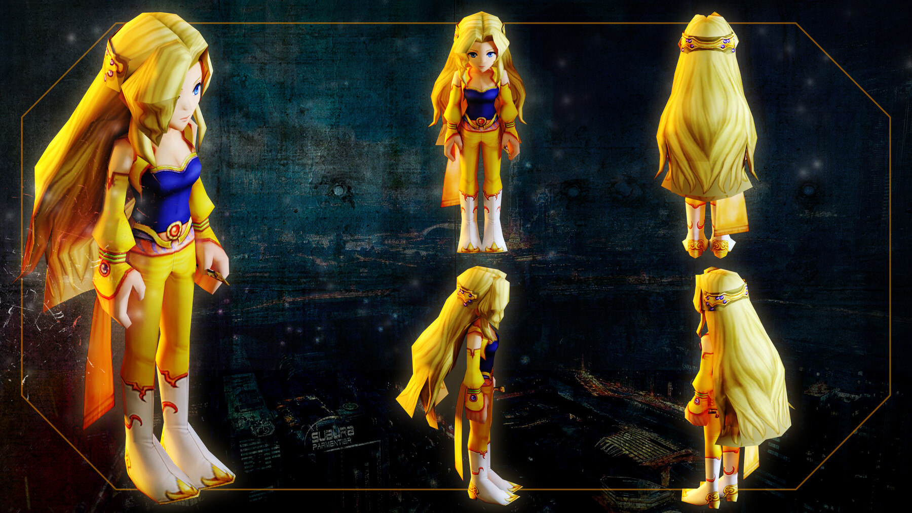 ArtStation - 12 Female Elf Characters_ 3d models | Resources