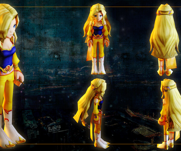 ArtStation - 12 Female Elf Characters_ 3d models | Resources