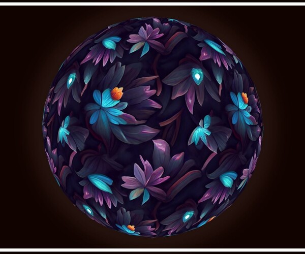 ArtStation - Dark Forest Flowers: 20 TEXTURES (Hand-painted, Tileable ...