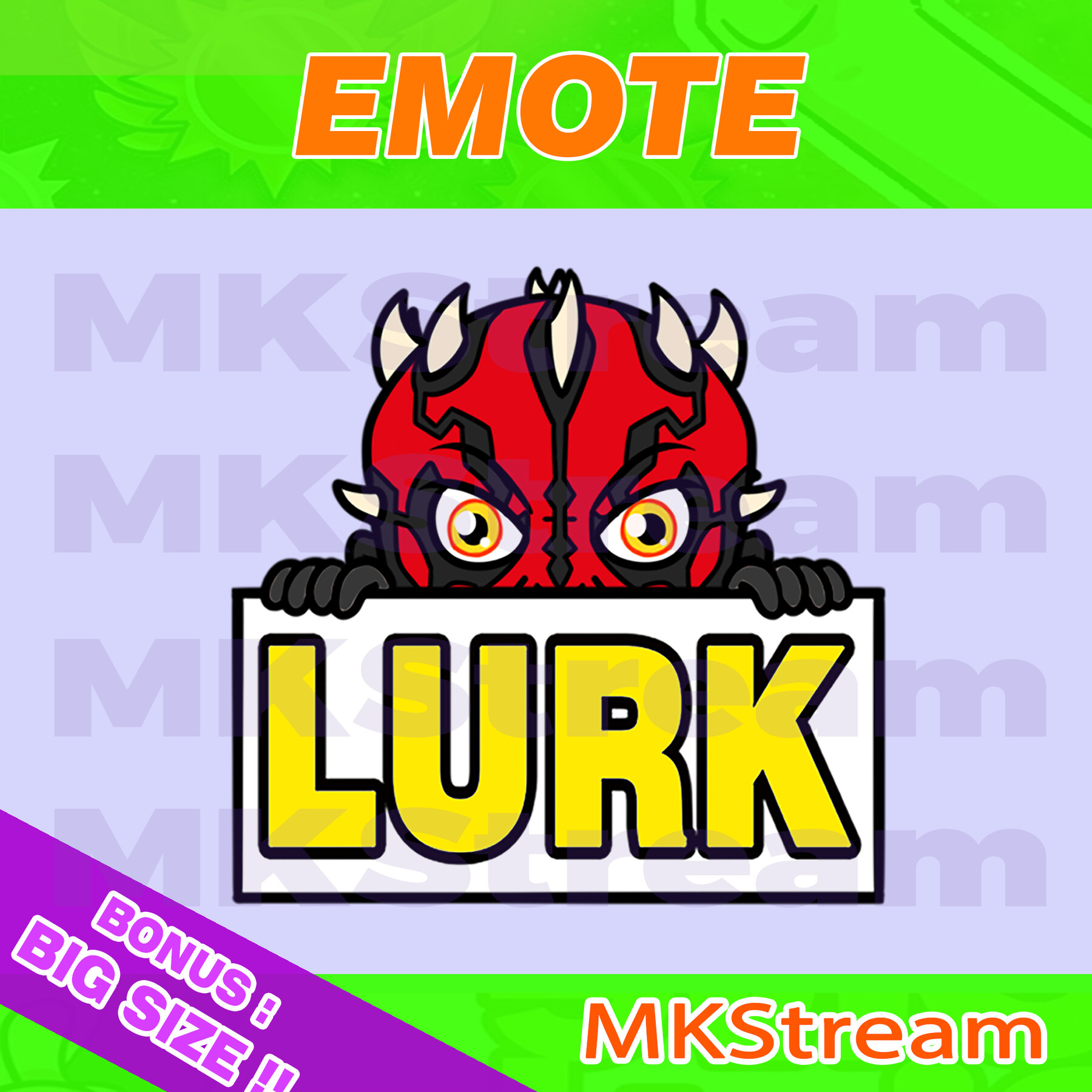 ArtStation - Twitch emotes star wars darth maul lurk | Artworks