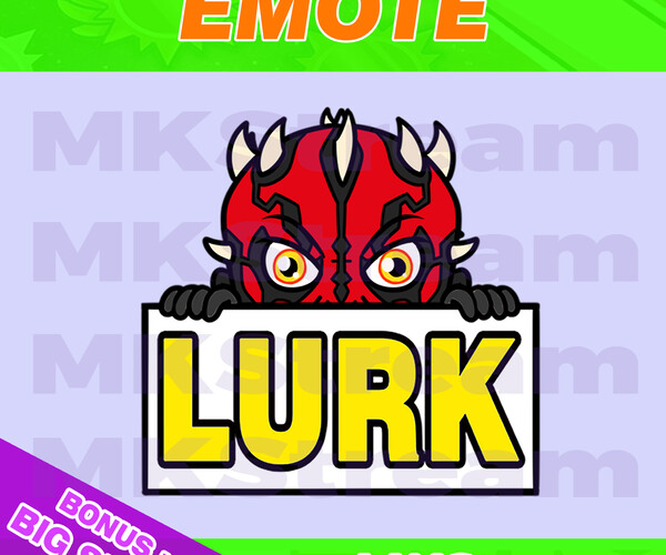 ArtStation - Twitch emotes star wars darth maul lurk | Artworks