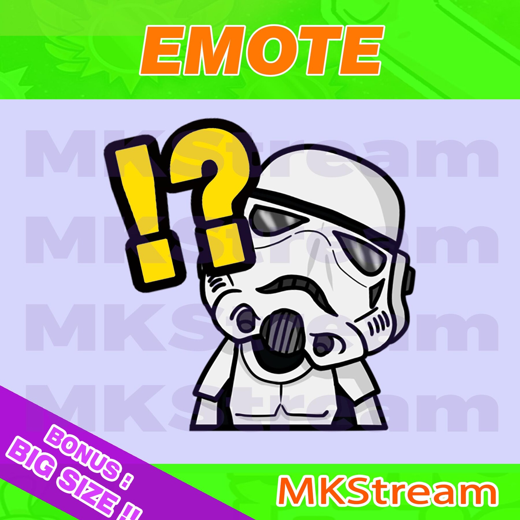 ArtStation - Twitch emotes star wars stormtrooper shock | Artworks