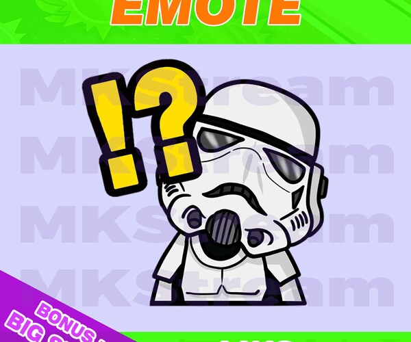ArtStation - Twitch emotes star wars stormtrooper shock | Artworks