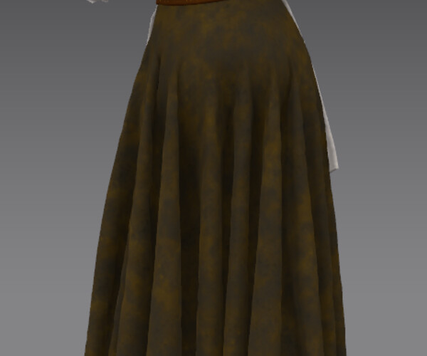 ArtStation - medieval commoner dress | Game Assets