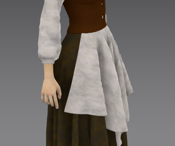 ArtStation - medieval commoner dress | Game Assets