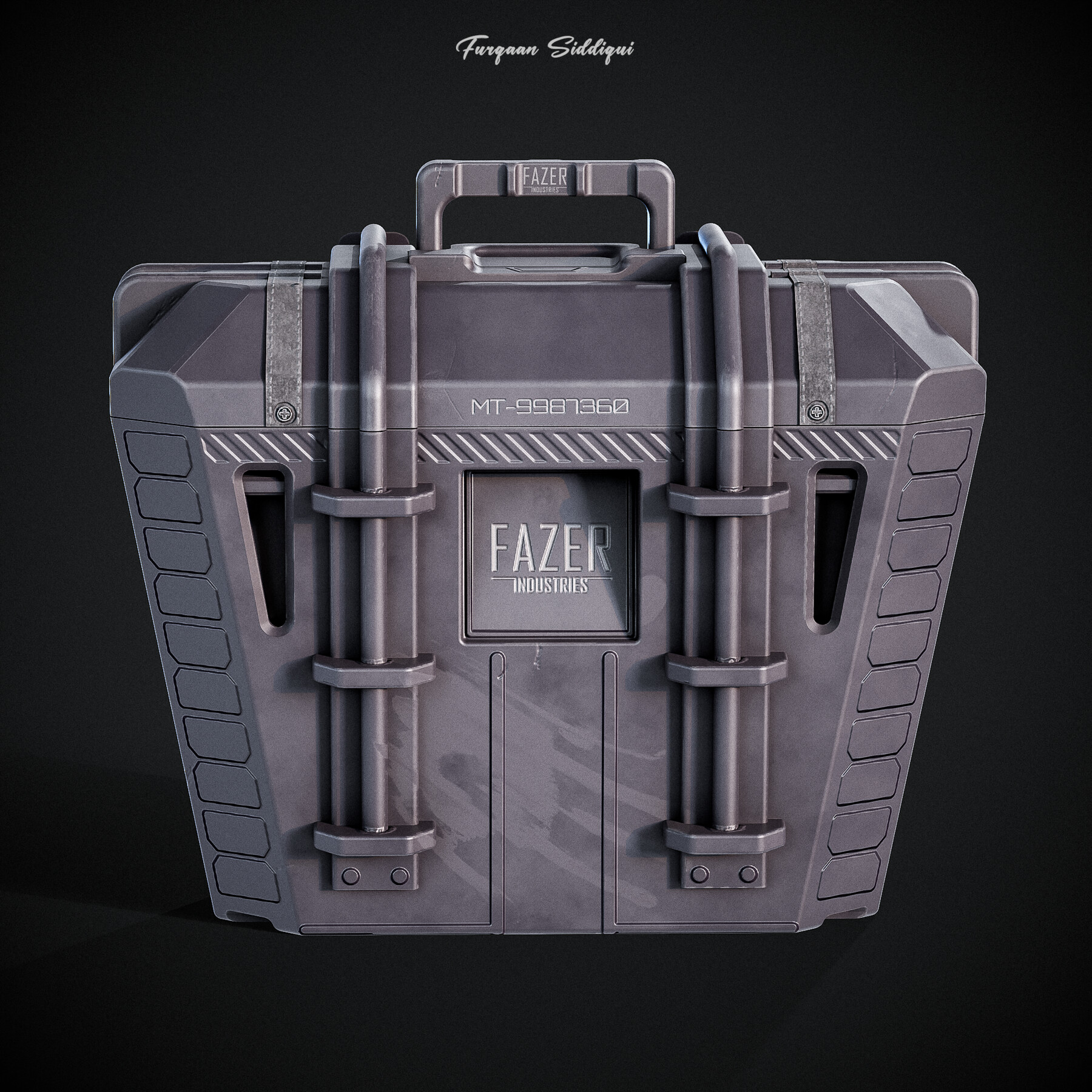 ArtStation - Sci-fi Crate PBR Low-poly 3D model | Game Assets