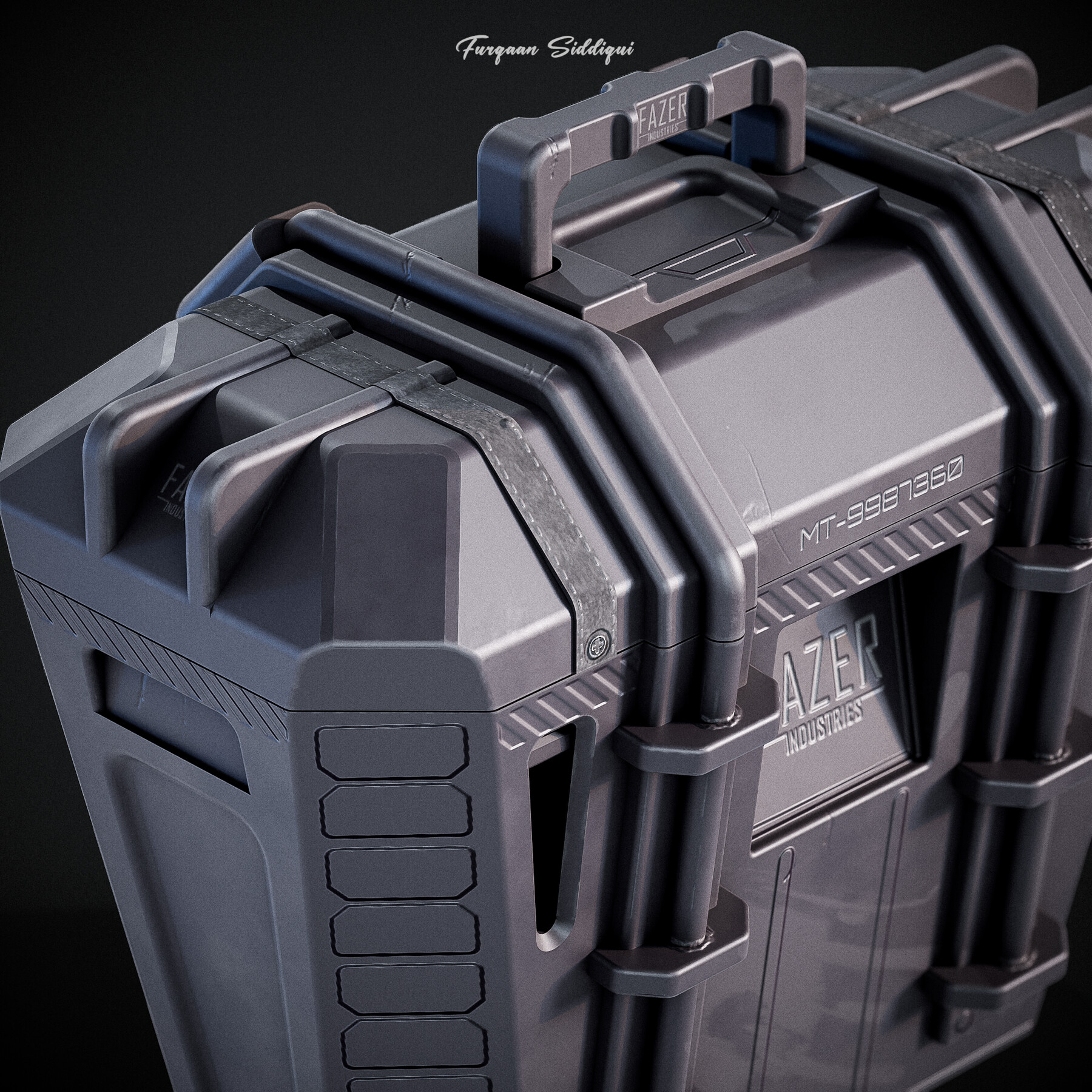 ArtStation - Sci-fi Crate PBR Low-poly 3D model | Game Assets