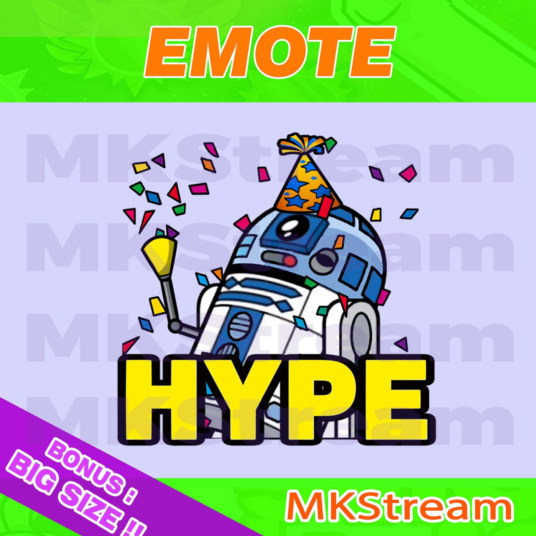 ArtStation - Twitch emotes star wars droid r2d2 hype | Artworks