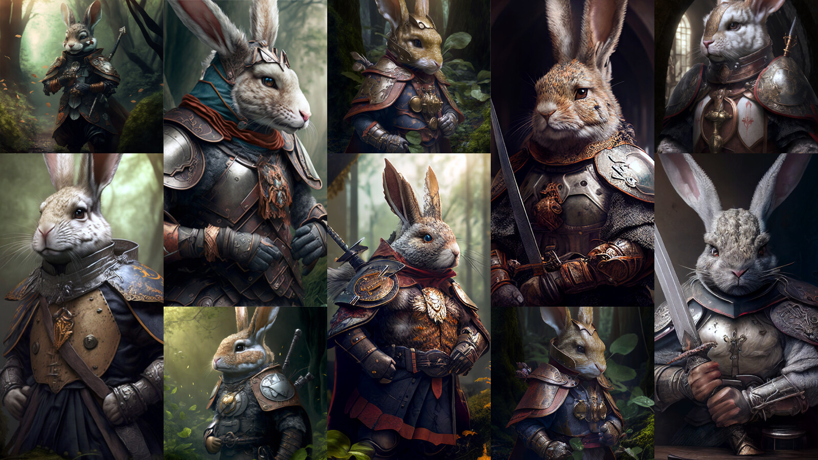 ArtStation - 14 Fairy Tale Rabbit Warriors - Fantasy Pack | Artworks