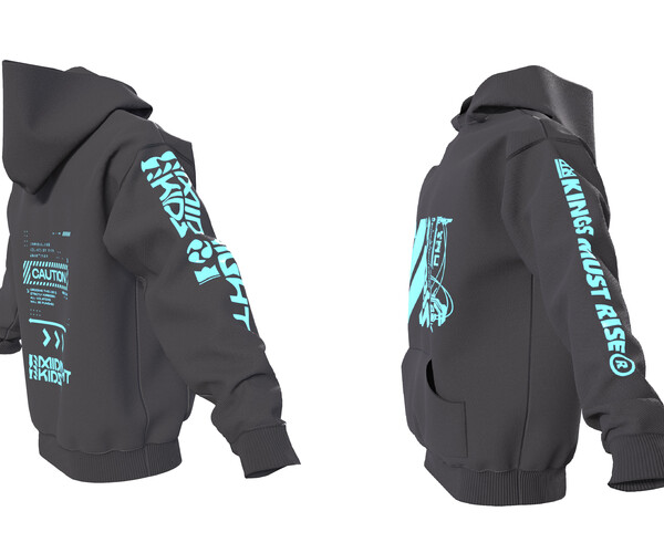 ArtStation - Cyberpunk Scifi futuristic hoodie clothes | Resources