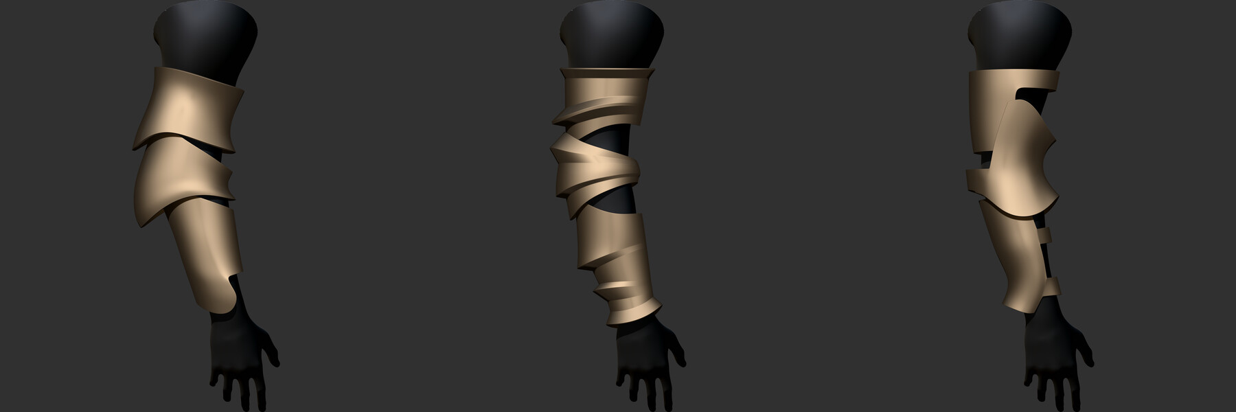 ArtStation - Vambrace Highpoly and Lowpoly (With UVs) Vol 3 | Resources