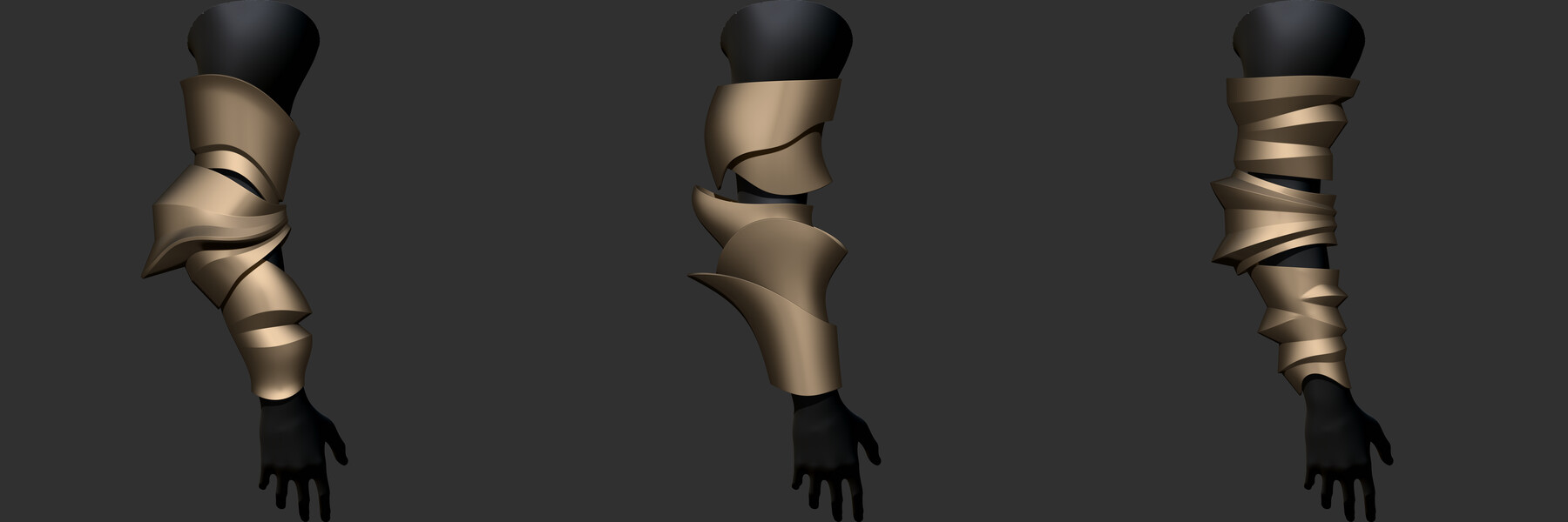 ArtStation - Vambrace Highpoly and Lowpoly (With UVs) Vol 3 | Resources