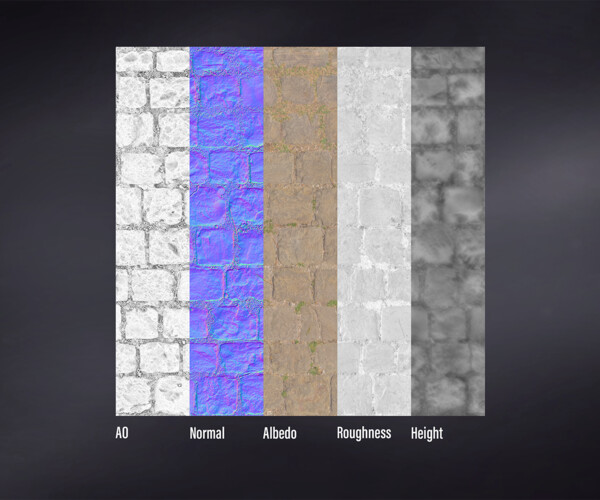 ArtStation - Cobblestone Floor - 4k PBR Textures | Game Assets