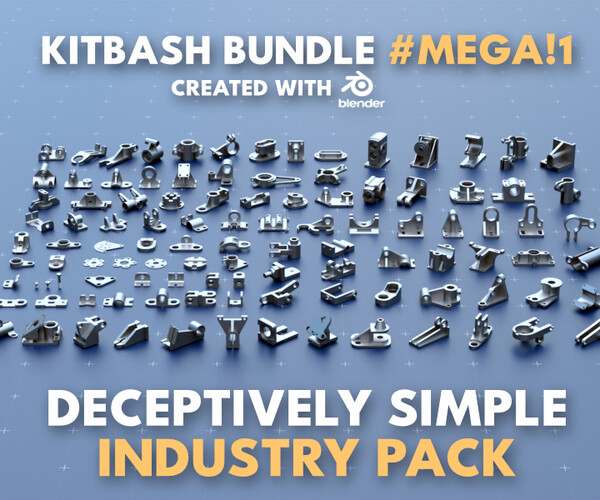 ArtStation - Simple Industry Kitbash Bundle #Mega!1 | Resources