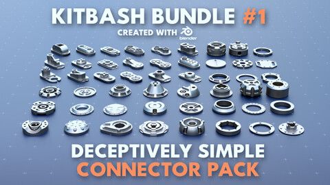 ArtStation - Simple Connector Kitbash Bundle #1 | Resources