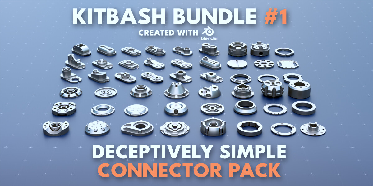 ArtStation - Simple Connector Kitbash Bundle #1 | Resources