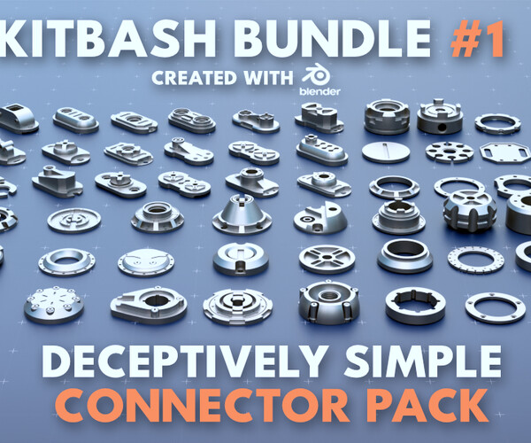 ArtStation - Simple Connector Kitbash Bundle #1 | Resources