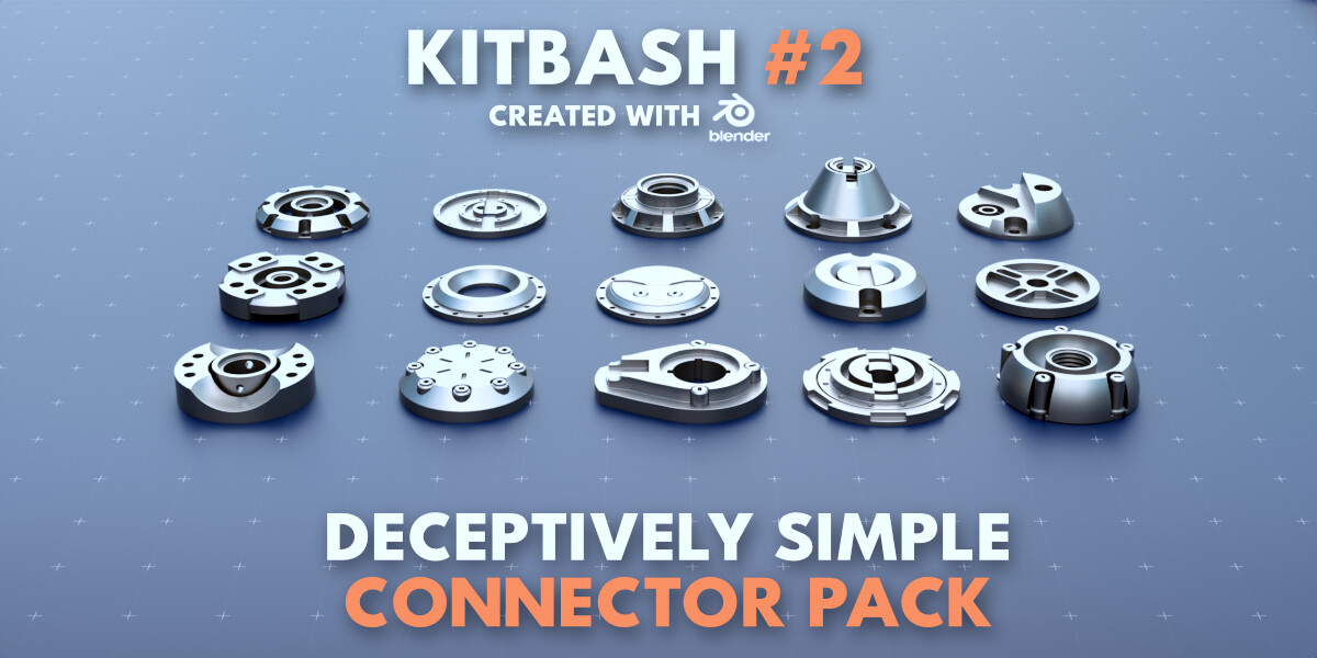 ArtStation - Simple Connector Kitbash Bundle #1 | Resources