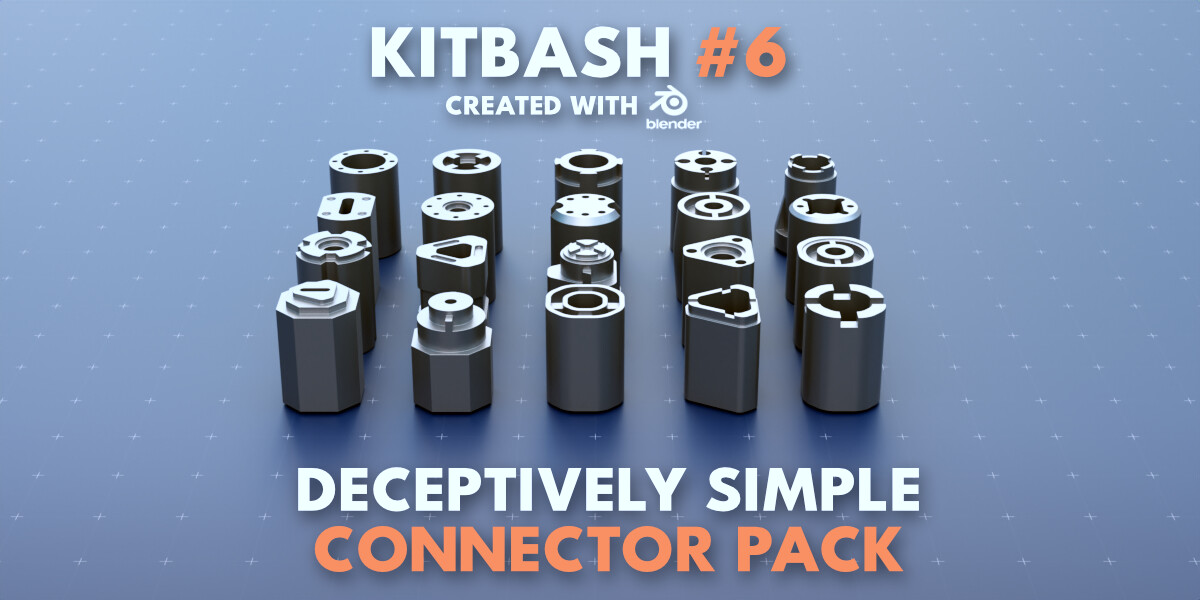 ArtStation - Simple Connector Kitbash Bundle #2 | Resources