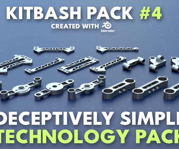 ArtStation - Simple Technology Kitbash #4 | Resources