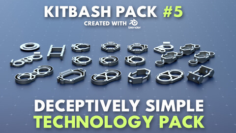 ArtStation - Simple Technology Kitbash #5 | Resources