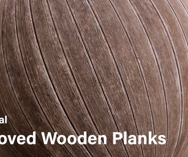 ArtStation - Grooved Wooden Planks - 4K PBR Textures | Game Assets
