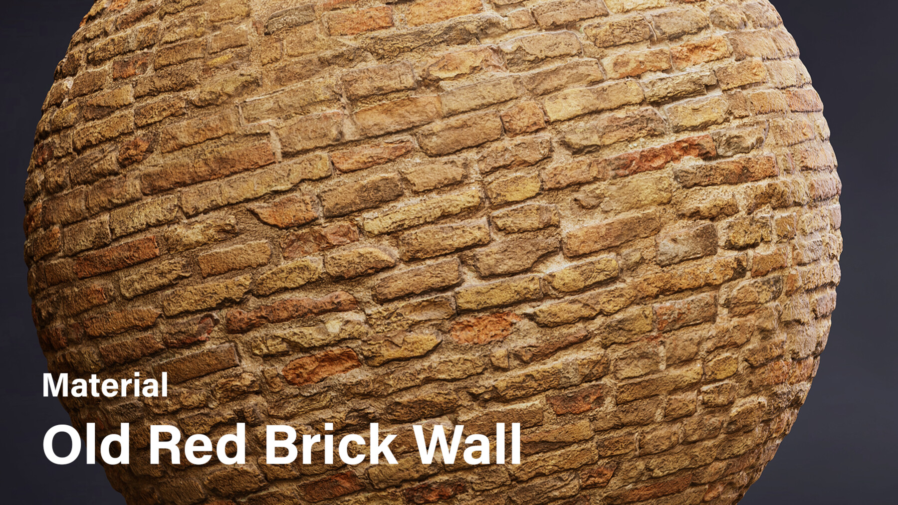 ArtStation - Old Red Brick Wall- 4k PBR Textures | Game Assets