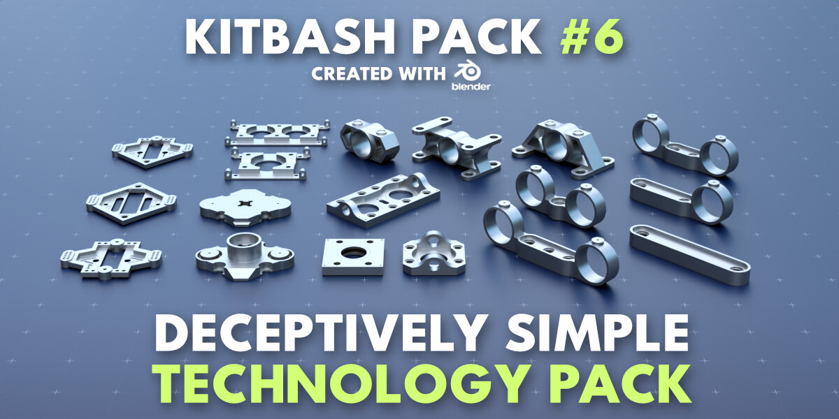 ArtStation - Simple Technology Kitbash #6 | Resources