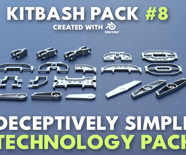 ArtStation - Simple Technology Kitbash #8 | Resources