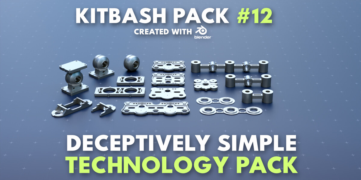 ArtStation - Simple Technology Kitbash #12 | Resources