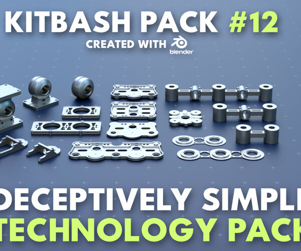 ArtStation - Simple Technology Kitbash #12 | Resources