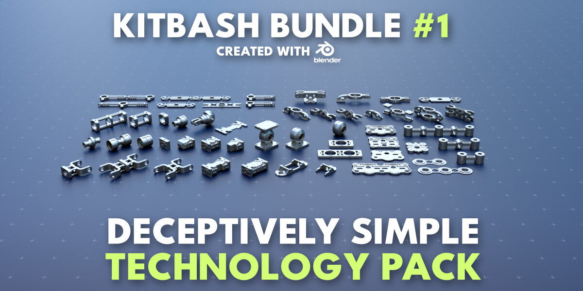 ArtStation - Simple Technology Kitbash Bundle #1 | Resources