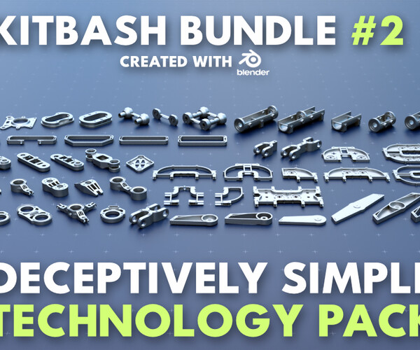 ArtStation - Simple Technology Kitbash Bundle #2 | Resources