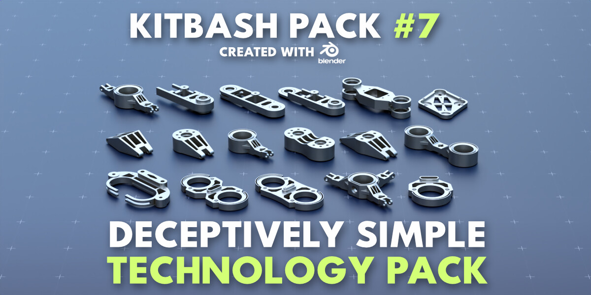 ArtStation - Simple Technology Kitbash Bundle #2 | Resources