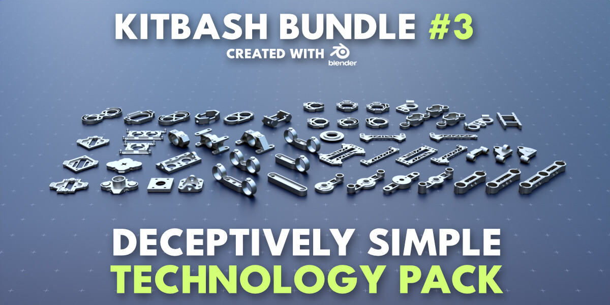 ArtStation - Simple Technology Kitbash Bundle #3 | Resources