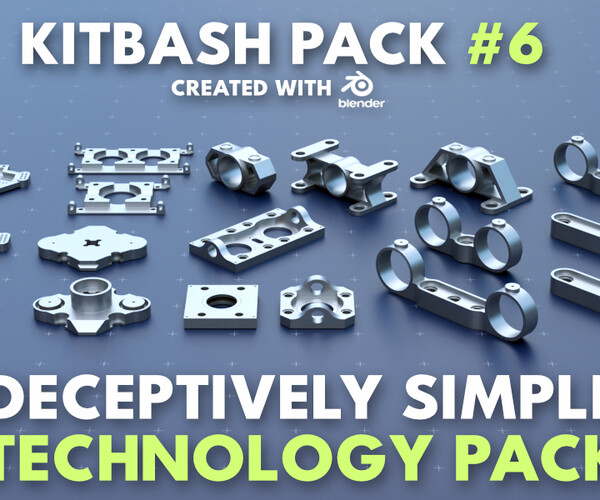ArtStation - Simple Technology Kitbash Bundle #3 | Resources