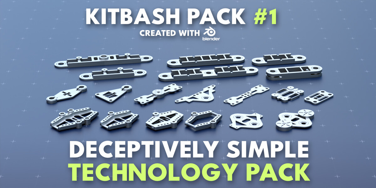 ArtStation - Simple Technology Kitbash Bundle #4 | Resources