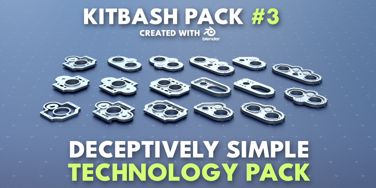 ArtStation - Simple Technology Kitbash Bundle #4 | Resources