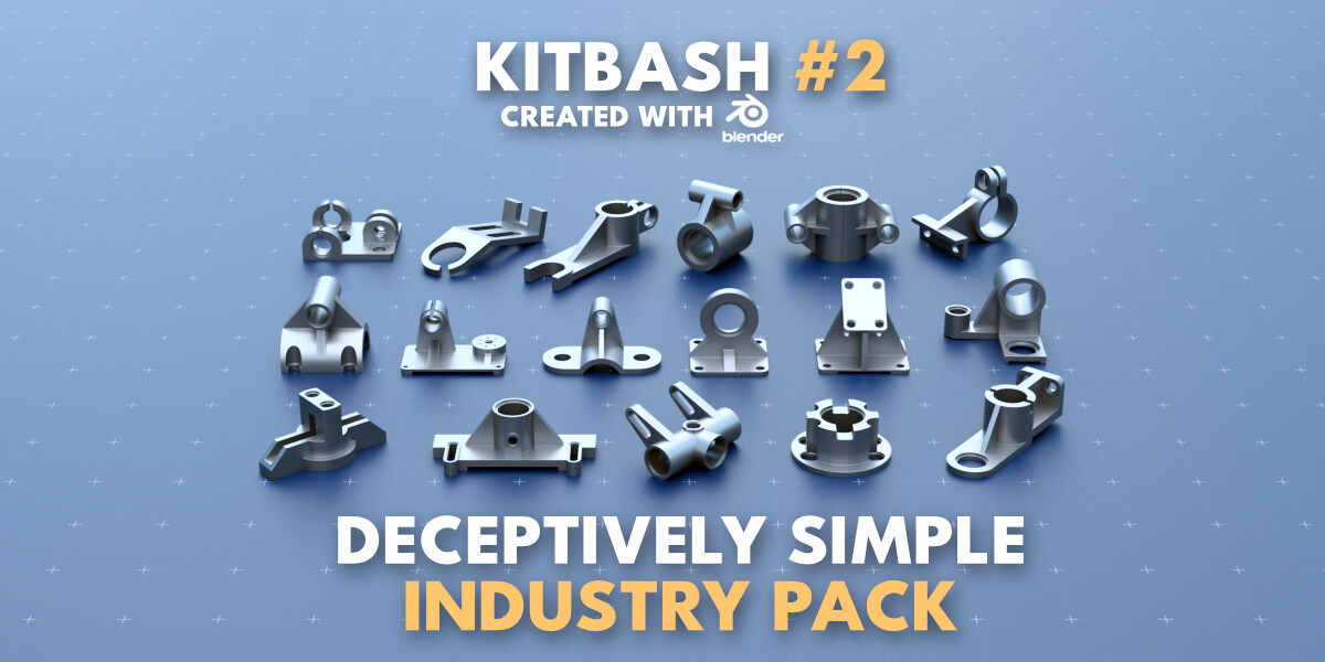 ArtStation - Simple Kitbash Bundle #Pancake!1 //420 Models | Resources